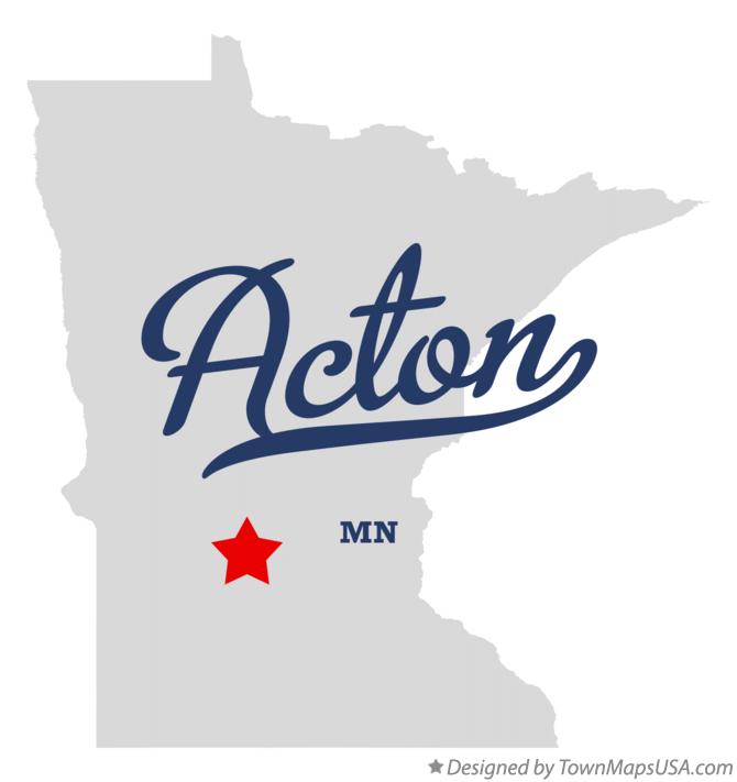 Map of Acton, MN, Minnesota