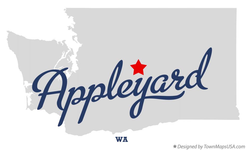 Map of Appleyard, WA, Washington