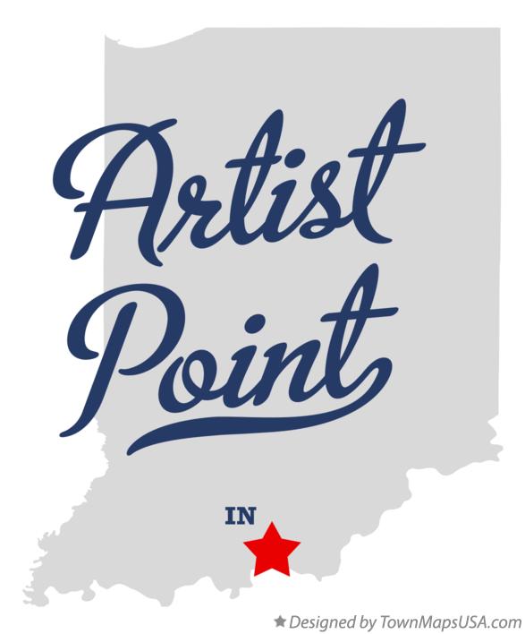 Map of Artist Point, IN, Indiana