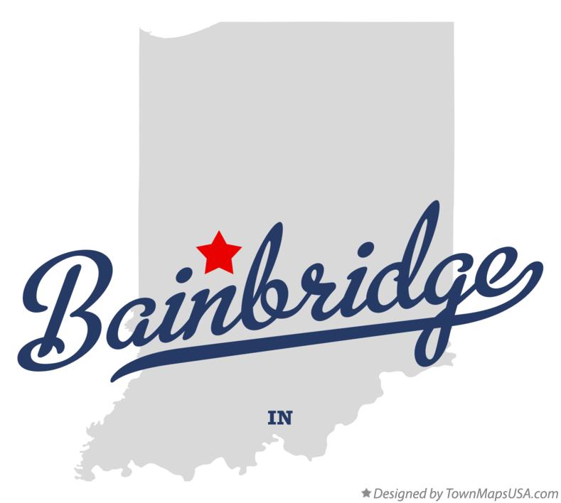 Map of Bainbridge, Putnam County, IN, Indiana