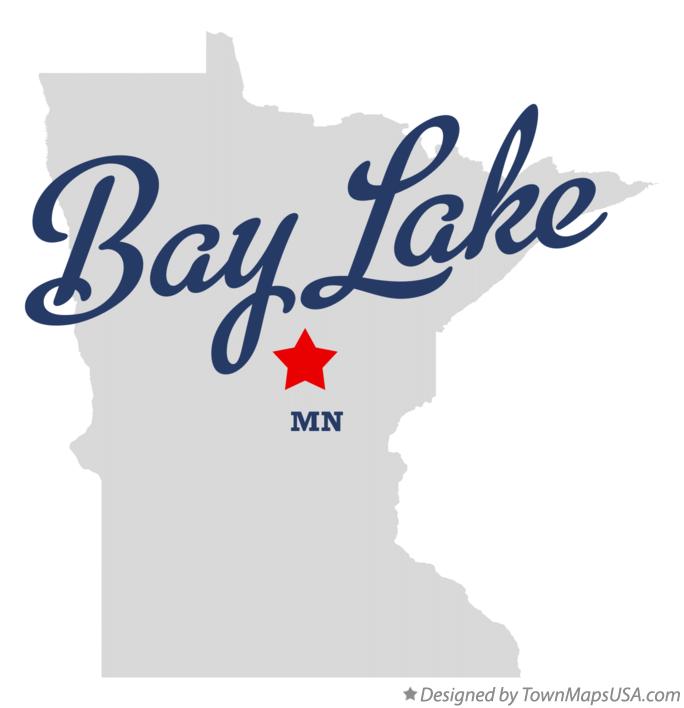 Map of Bay Lake, MN, Minnesota