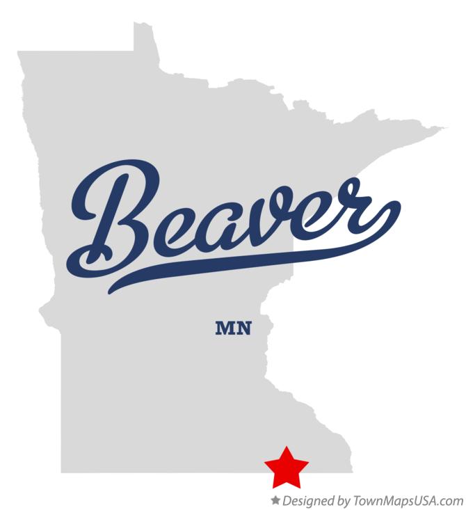 Map of Beaver, Fillmore County, MN, Minnesota