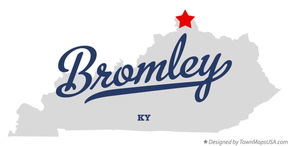 Map of Bromley, KY, Kentucky