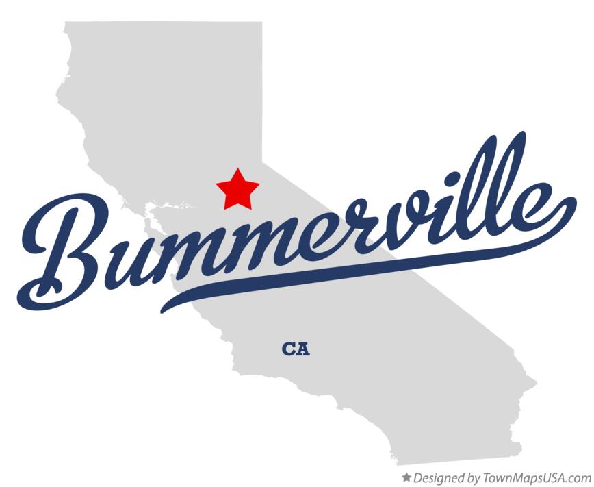 Map of Bummerville, CA, California