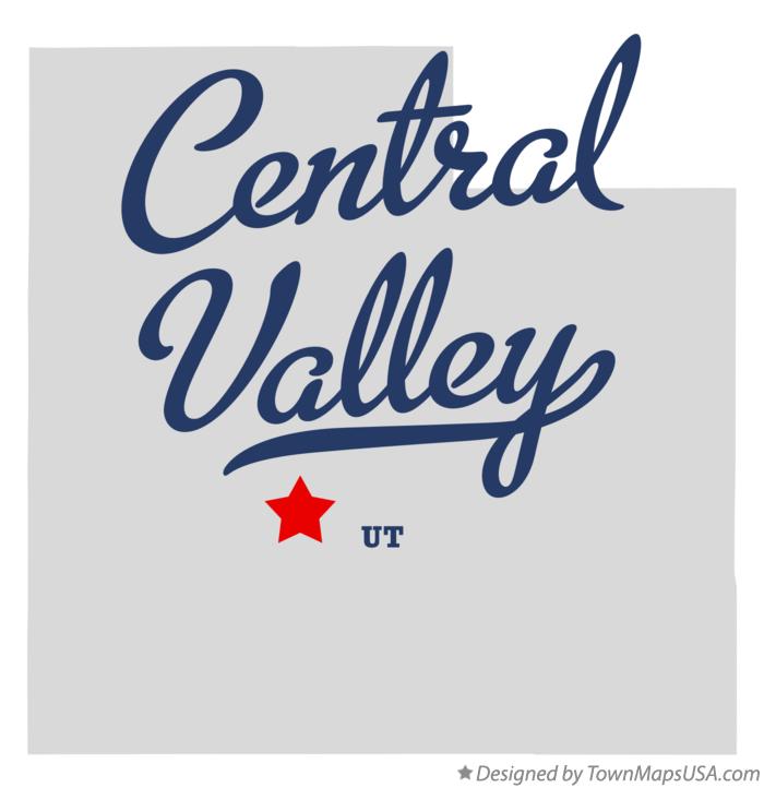 Map of Central Valley, UT, Utah