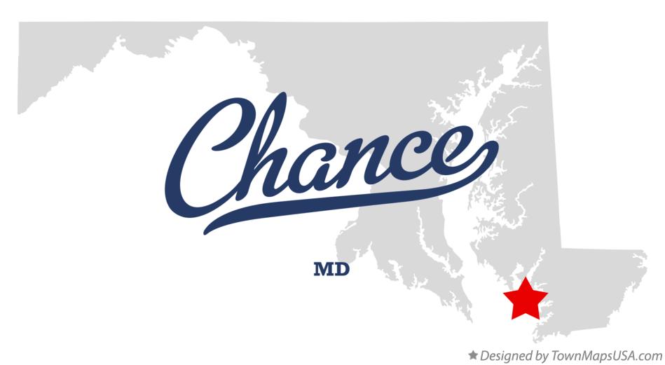 Map of Chance, MD, Maryland
