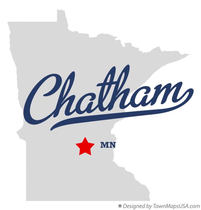 Map of Chatham, MN, Minnesota