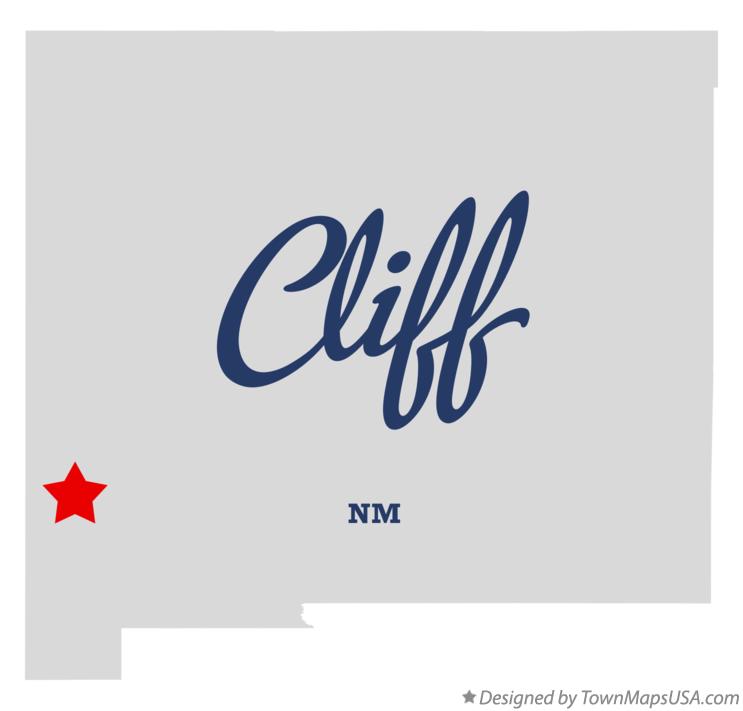 Map of Cliff, NM, New Mexico
