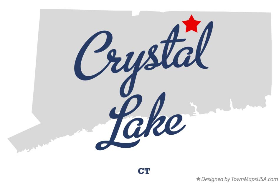 Map of Crystal Lake, CT, Connecticut