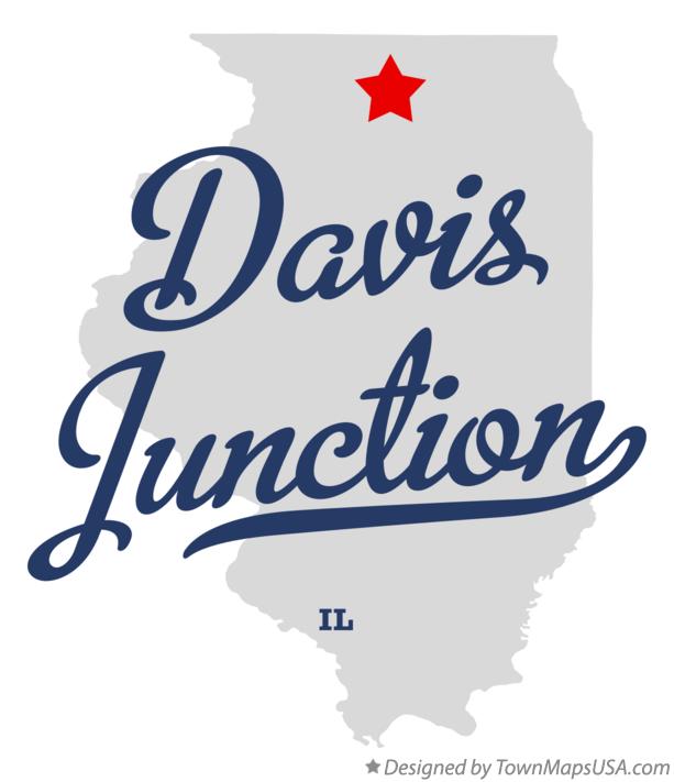 Map of Davis Junction, IL, Illinois