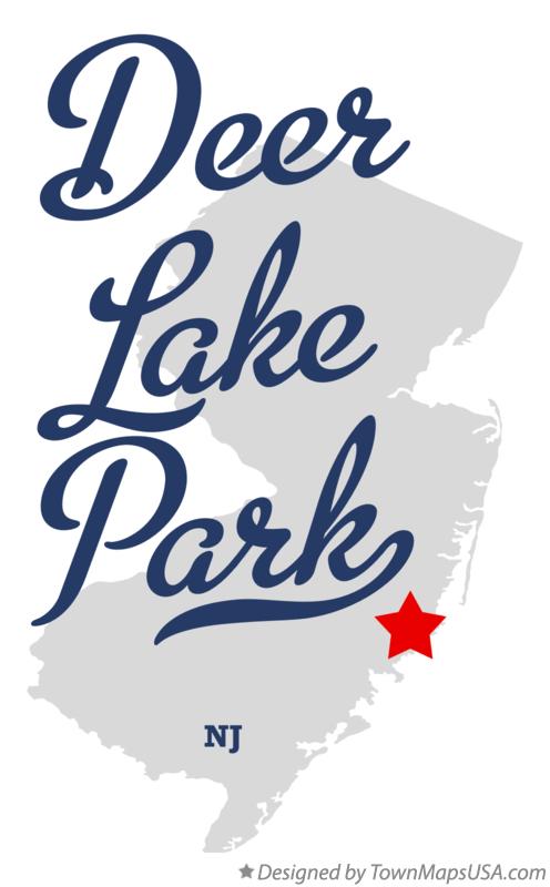 Map of Deer Lake Park, NJ, New Jersey