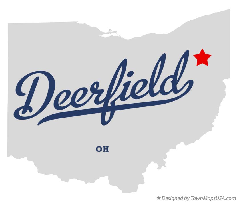 Map of Deerfield, Portage County, OH, Ohio