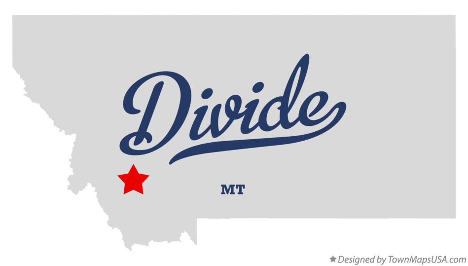 Map of Divide, MT, Montana