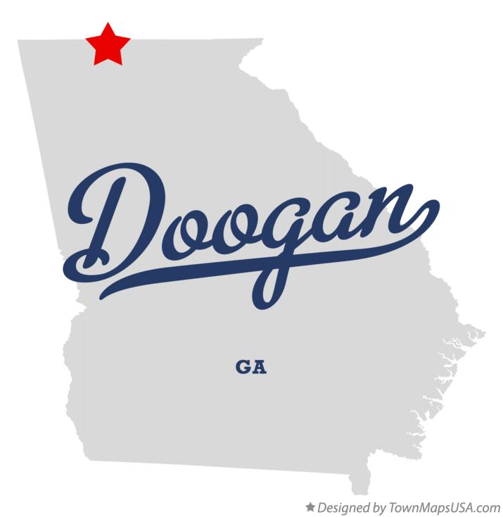Map of Doogan, GA, Georgia