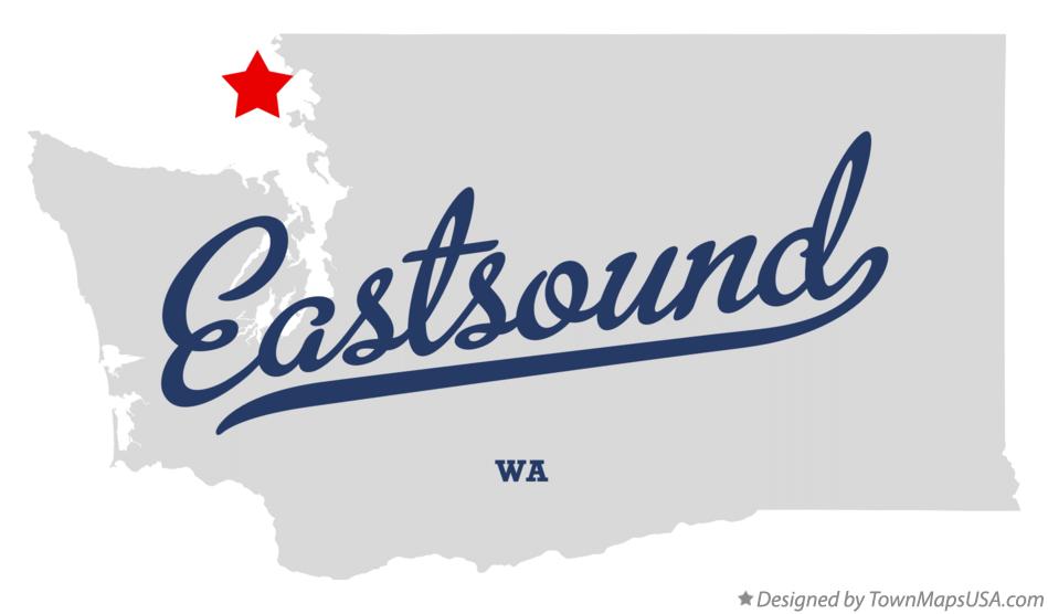 Map of Eastsound, WA, Washington