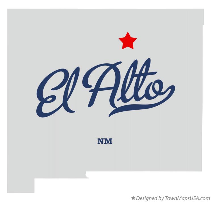 Map of El Alto, NM, New Mexico