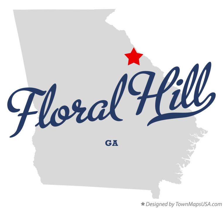 Map of Floral Hill, GA, Georgia