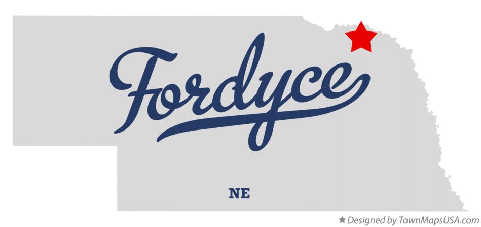 Map of Fordyce, NE, Nebraska