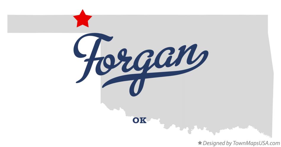 Map of Forgan, OK, Oklahoma