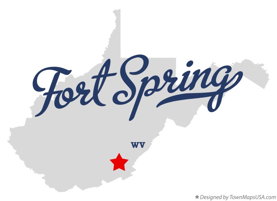 Map of Fort Spring, WV, West Virginia