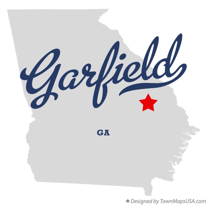 Map of Garfield, GA, Georgia