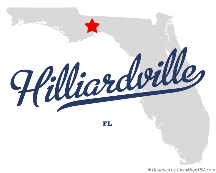 Map of Hilliardville, FL, Florida