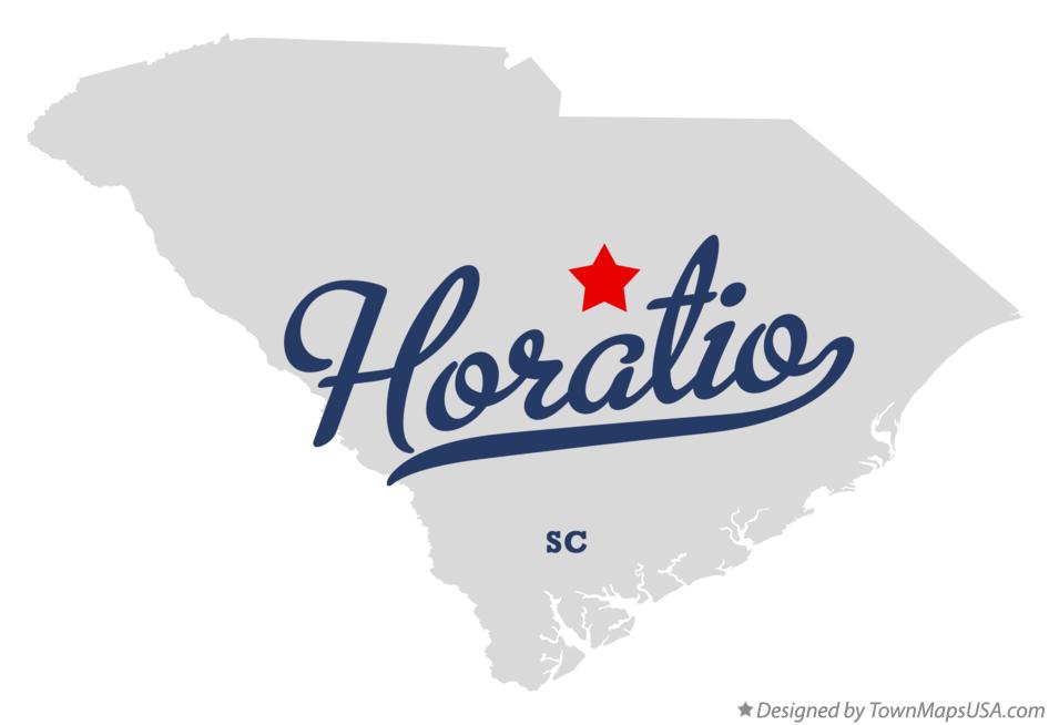 Map of Horatio, SC, South Carolina