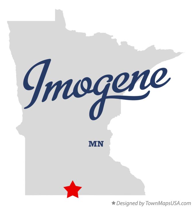 Map of Imogene, MN, Minnesota