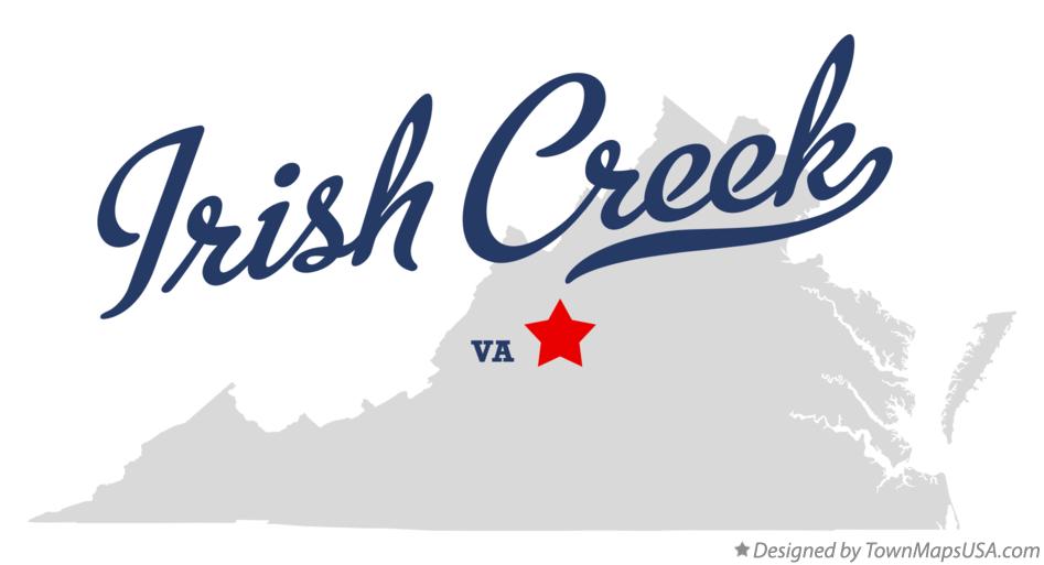 Map of Irish Creek, VA, Virginia
