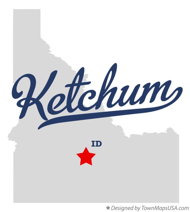 Map of Ketchum, ID, Idaho