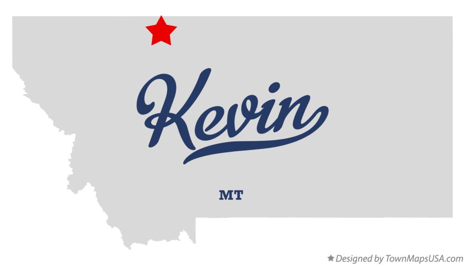 Map of Kevin, MT, Montana