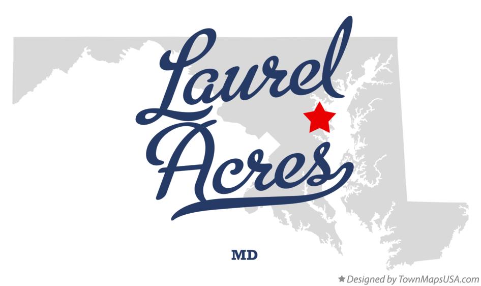Map of Laurel Acres, MD, Maryland