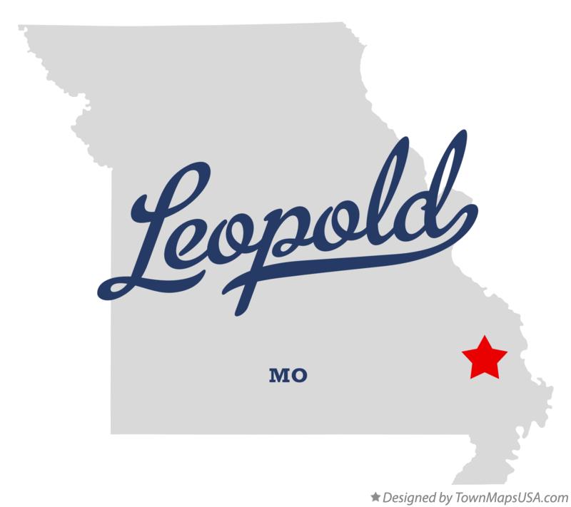 Map of Leopold, MO, Missouri