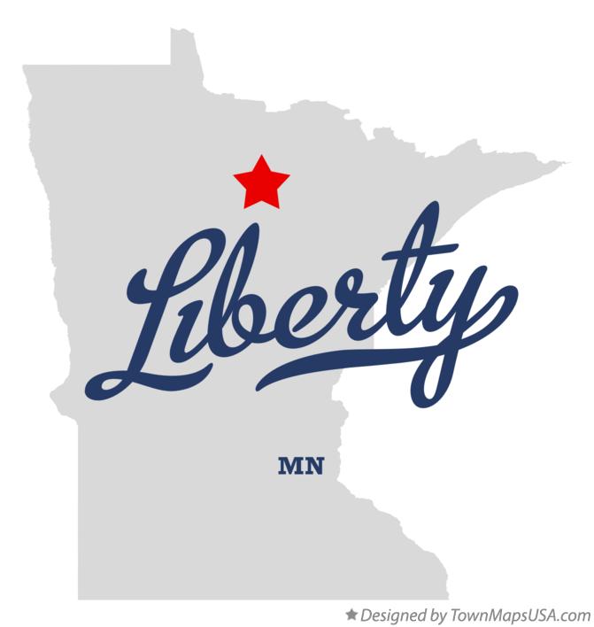 Map of Liberty, Itasca County, MN, Minnesota