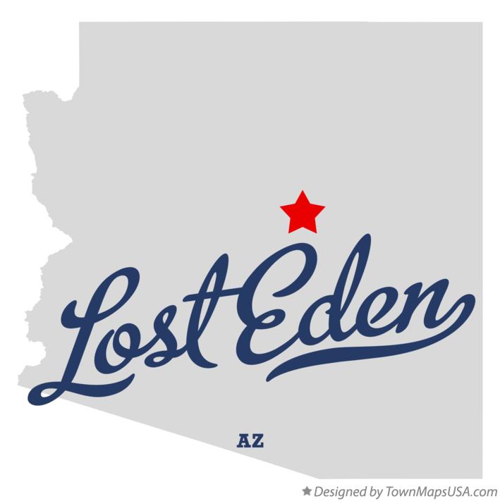 Map of Lost Eden, AZ, Arizona