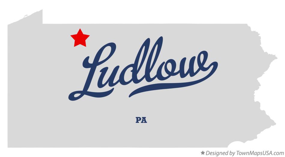 Map of Ludlow, PA, Pennsylvania