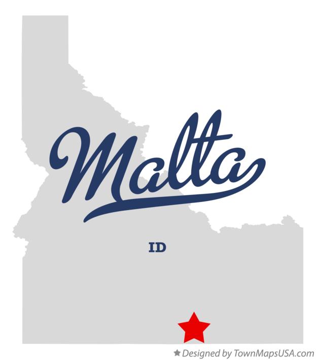 Map of Malta, ID, Idaho