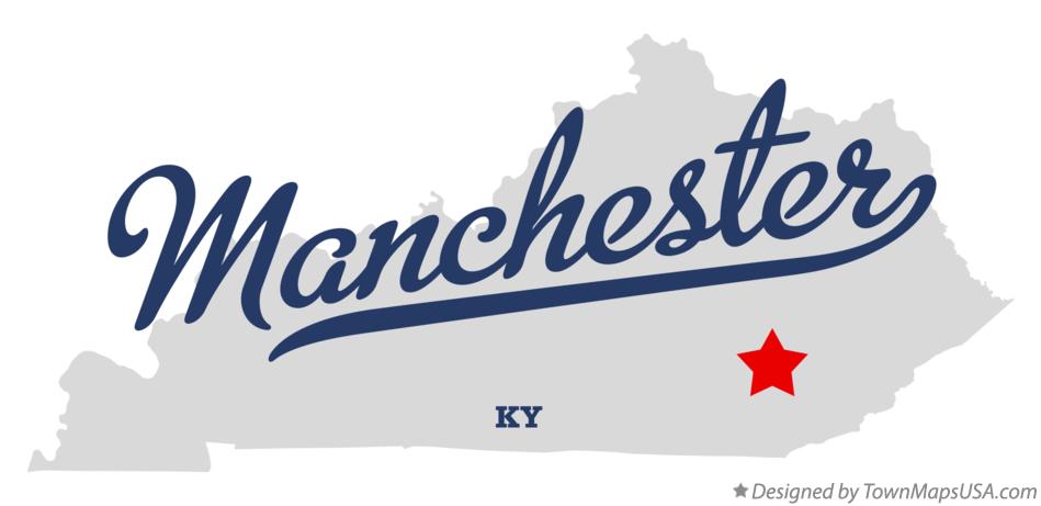 Map of Manchester, KY, Kentucky