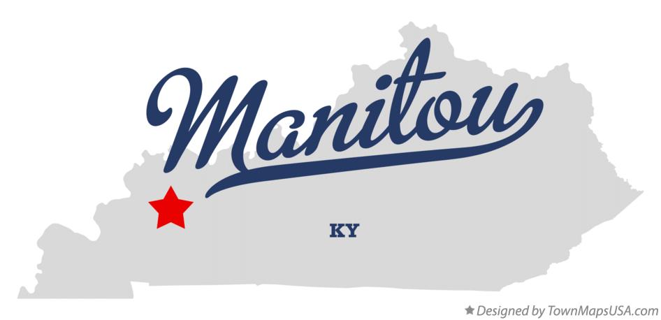 Map of Manitou, KY, Kentucky