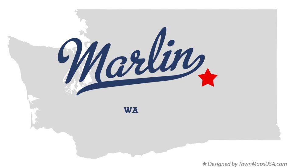 Map of Marlin, WA, Washington