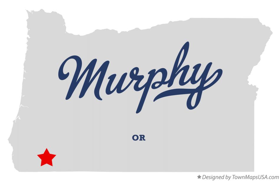 Map of Murphy, OR, Oregon