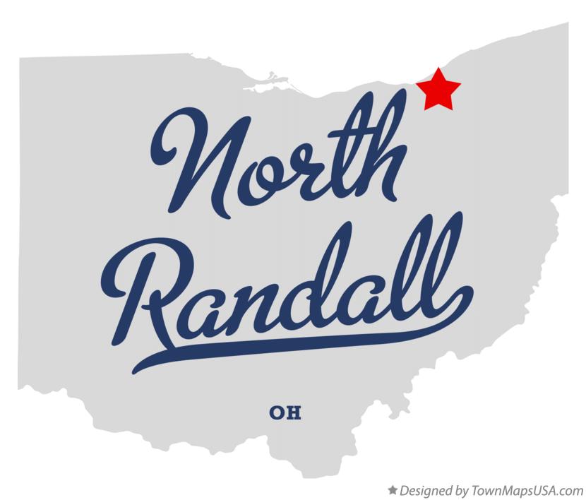 Map of North Randall, OH, Ohio