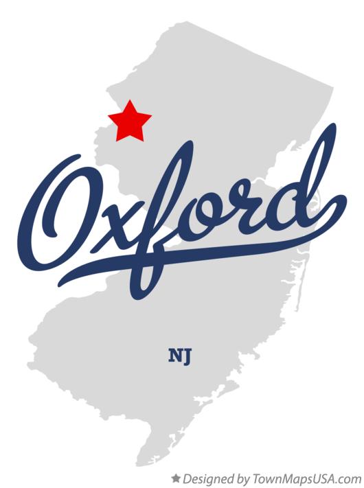 Map of Oxford, NJ, New Jersey
