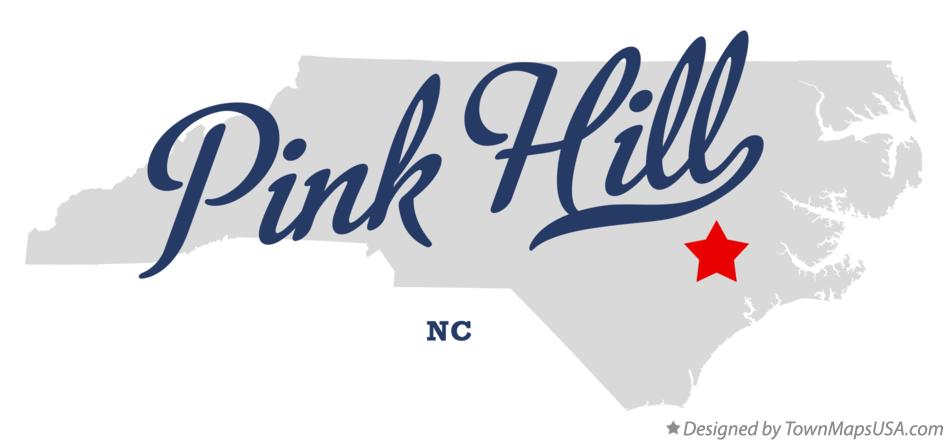 Map of Pink Hill, NC, North Carolina