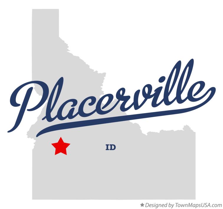 Map of Placerville, ID, Idaho