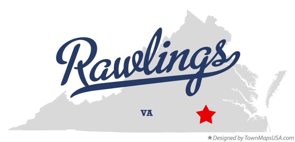 Map of Rawlings, VA, Virginia