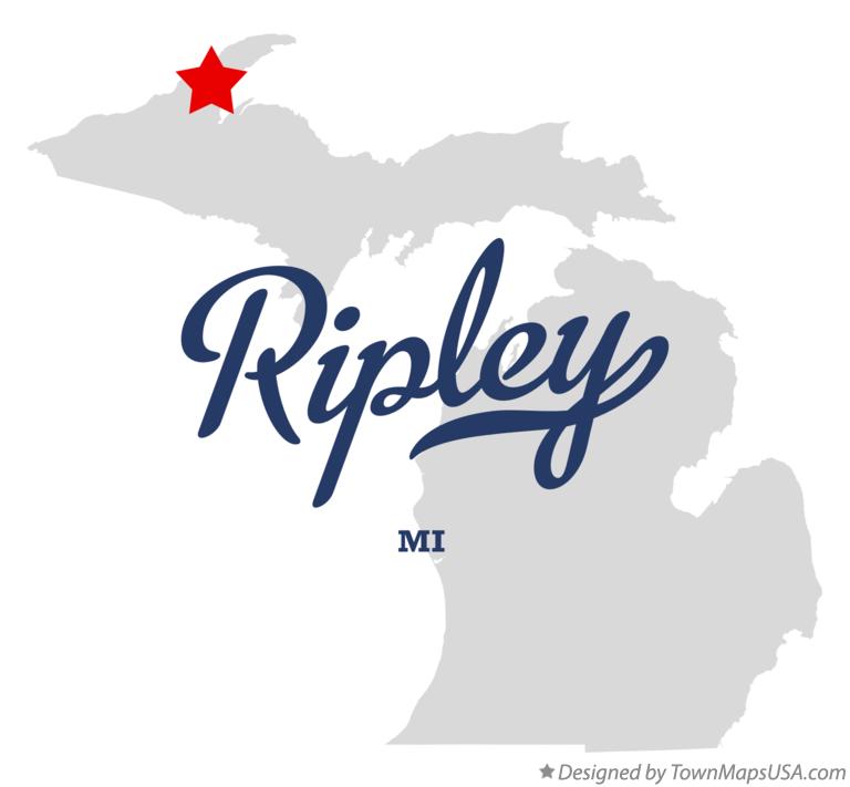 Map of Ripley, MI, Michigan
