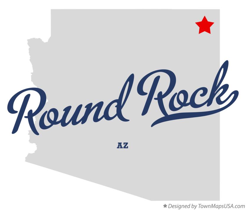 Map of Round Rock, AZ, Arizona