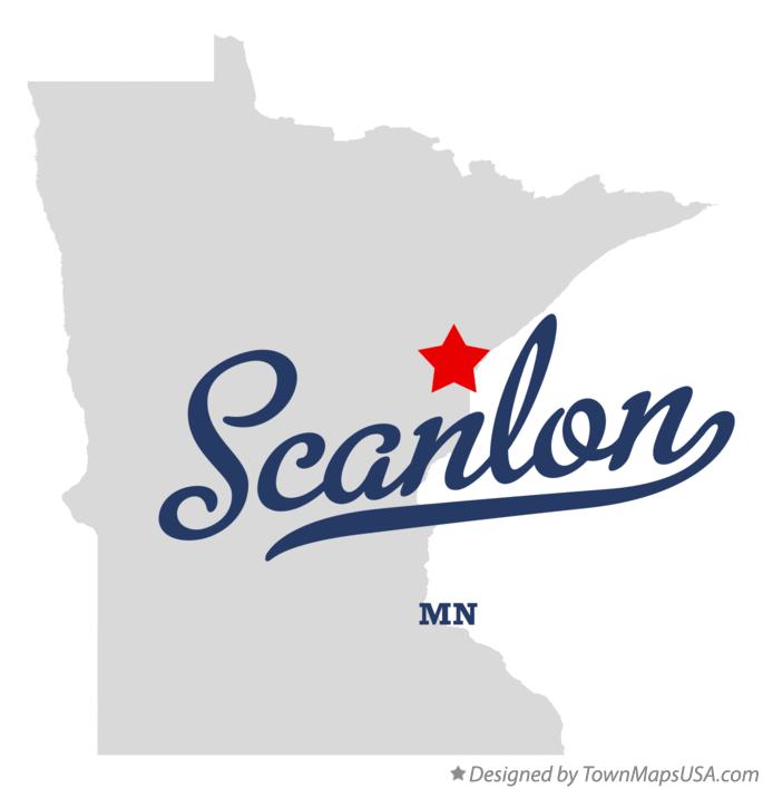 Map of Scanlon, MN, Minnesota