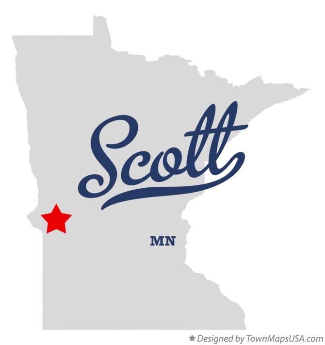 Map of Scott, MN, Minnesota